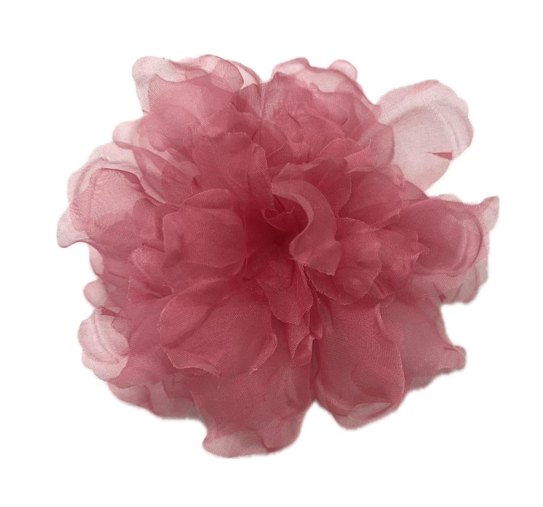 M&S Schmalberg 4.5" French Rose Pink Flower Gardenia Flower Silk ...