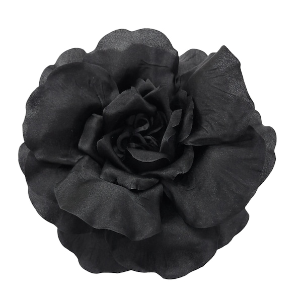Large Black Flower Pins - Etsy