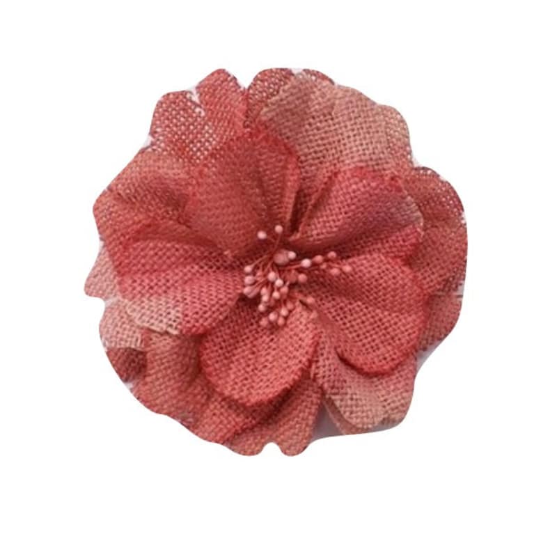 Coral Burlap - Etsy