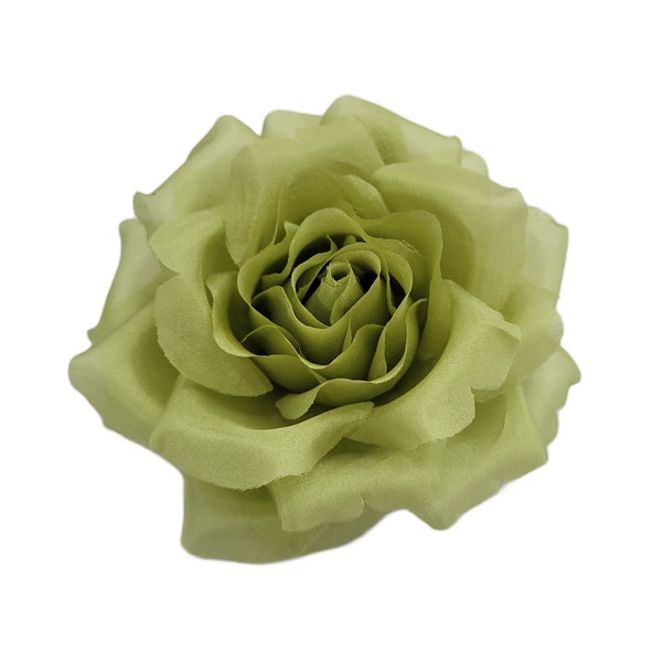 Green Silk Roses - Etsy