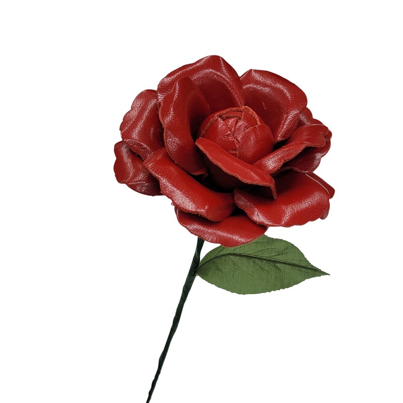 Leather Rose - Etsy