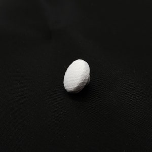 100 Bridal Fabric Covered Buttons Approx 7/16" (16 Ligne) - off White ...