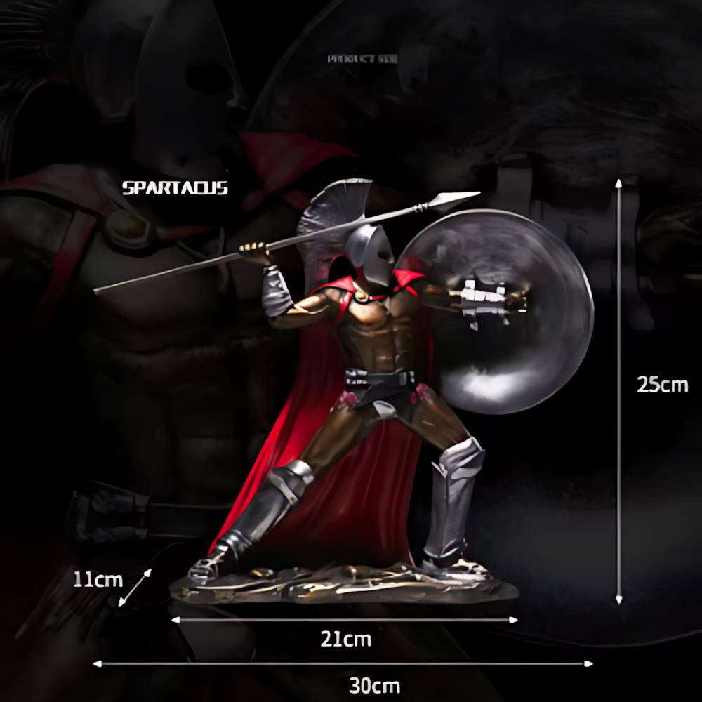 Spartan Warrior Statue Ancient Roman Resin Sculpture Retro Military ...