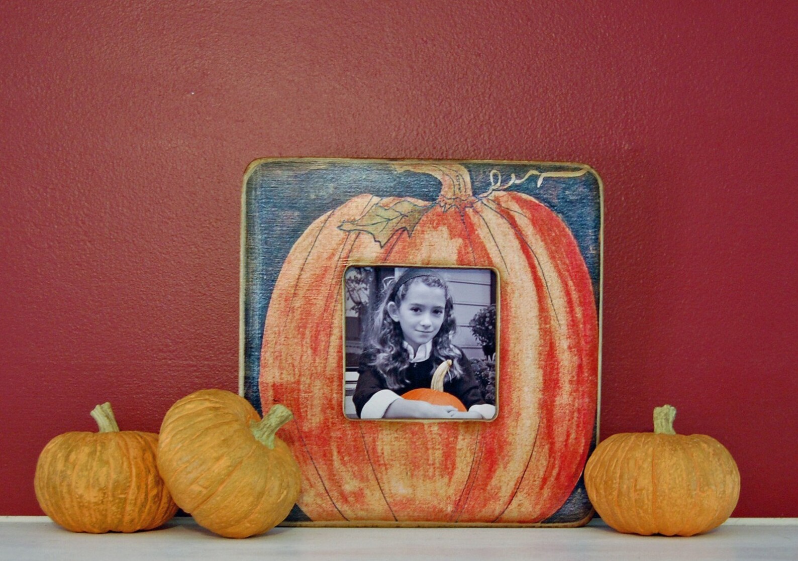 Pumpkin Picture Frame - Etsy