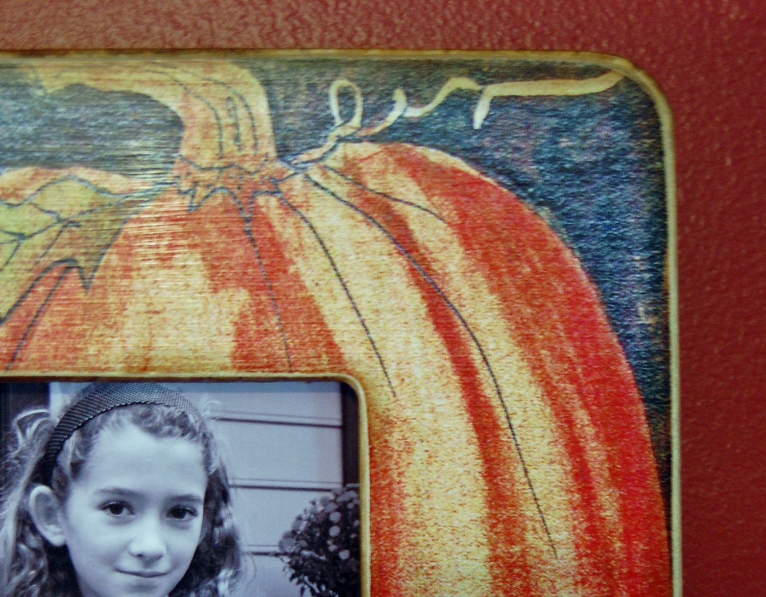 Pumpkin Picture Frame - Etsy