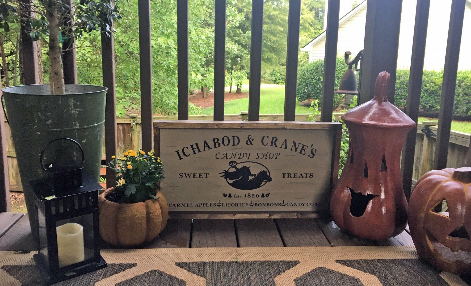 Halloween Sign Ichabod & Cranes Candy Shop by | Etsy