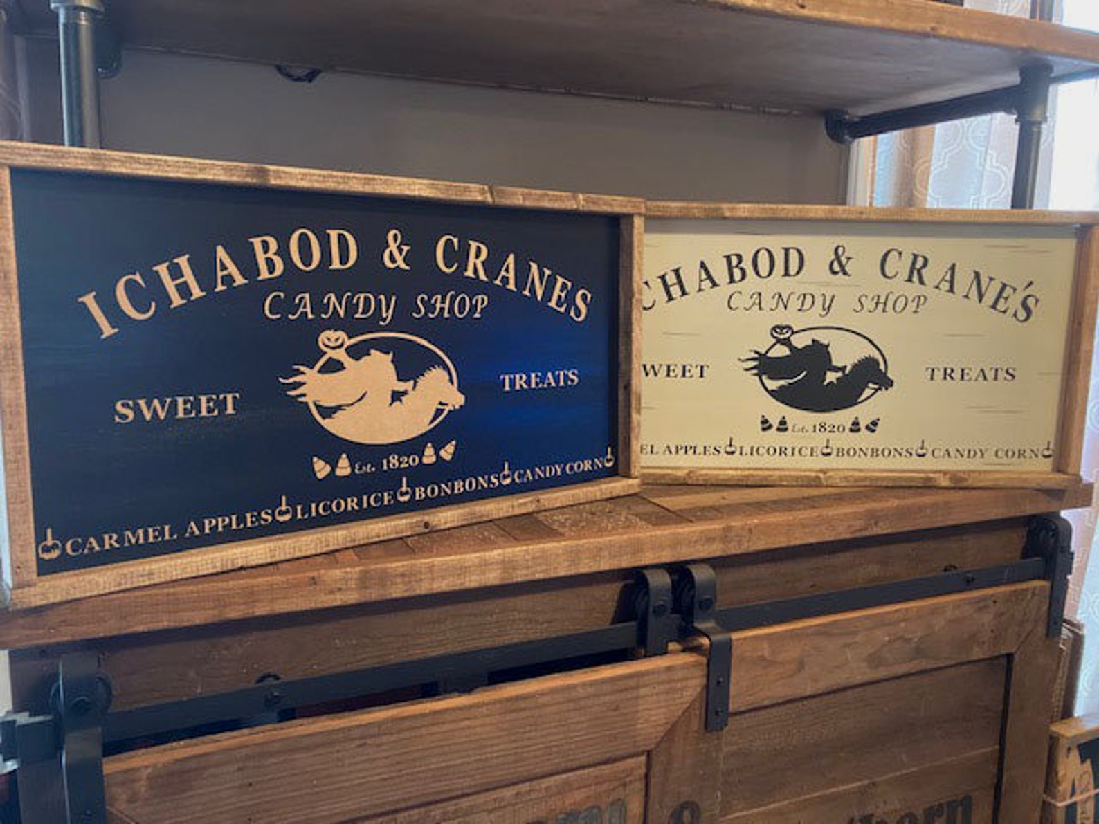 Halloween Sign "ichabod & Cranes Candy Shop (black)" by October Road ...
