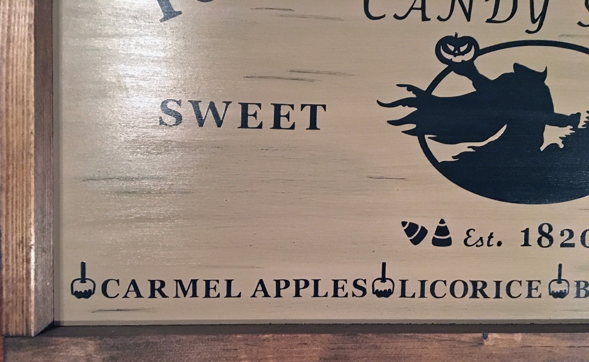 Halloween Sign Ichabod & Cranes Candy Shop by | Etsy