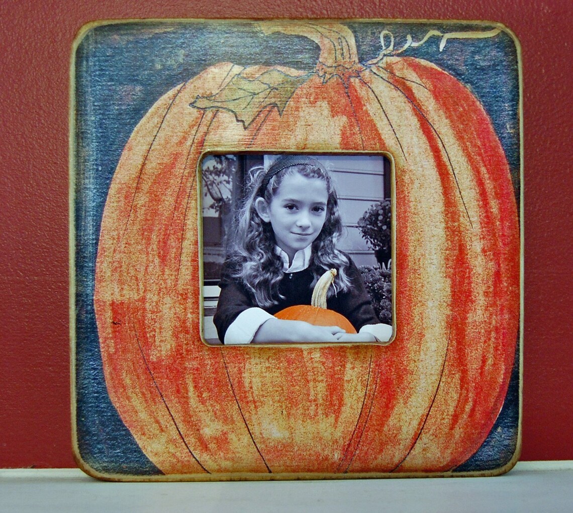 Pumpkin Picture Frame - Etsy
