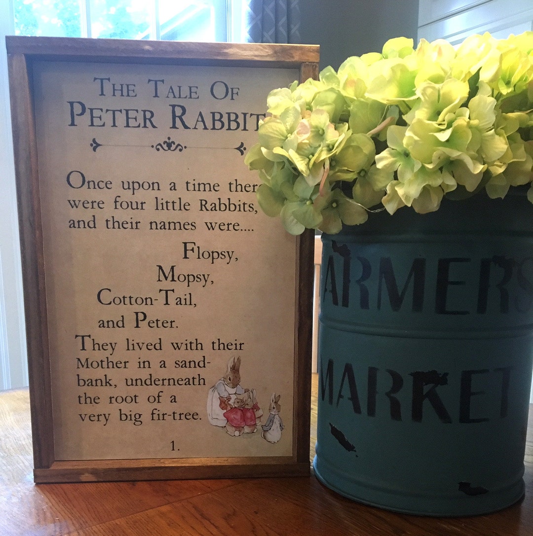 Easter Sign "the Tale of Peter Rabbit" by October Road Designs - Etsy