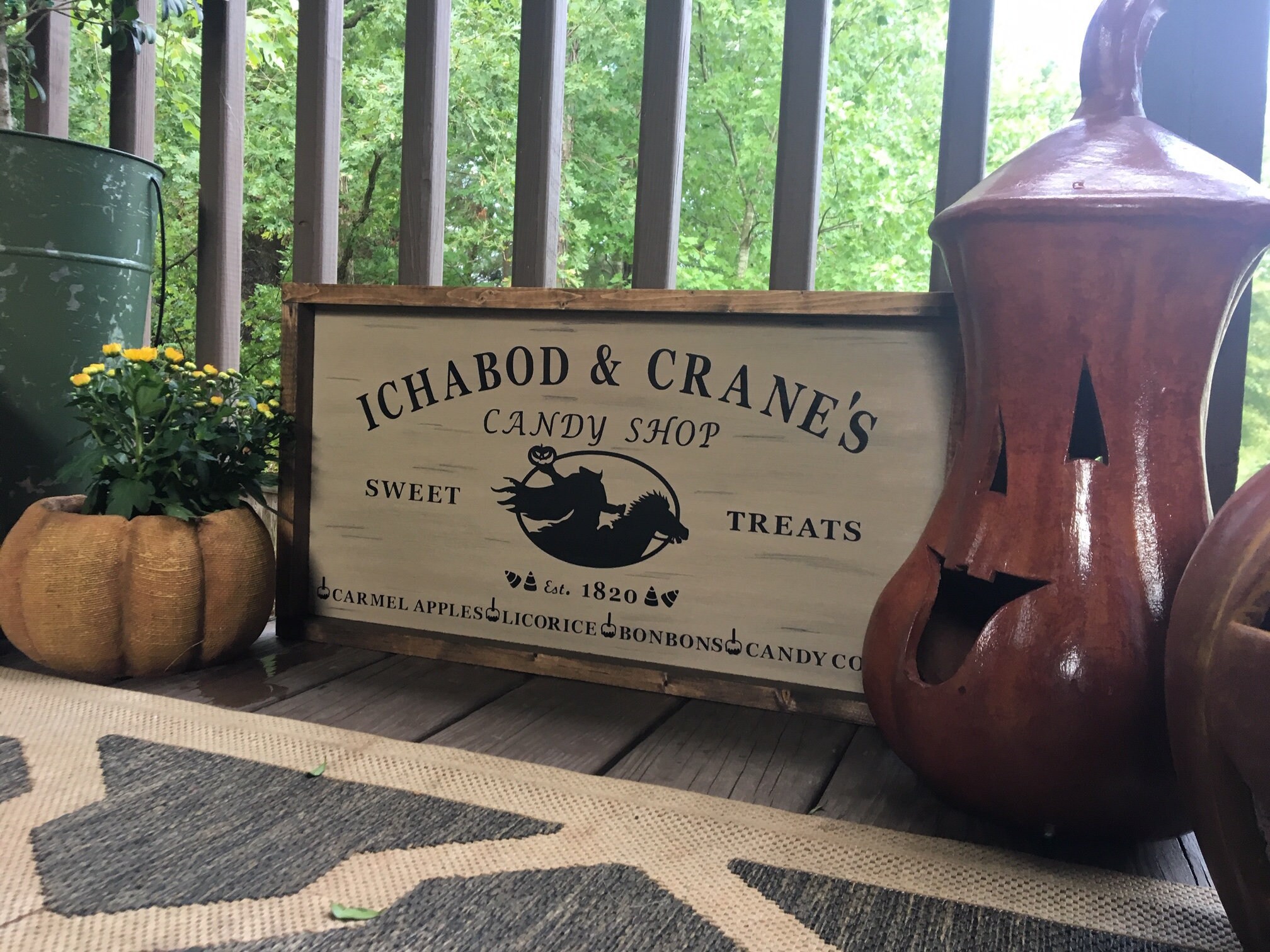 Halloween Sign Ichabod & Cranes Candy Shop by | Etsy