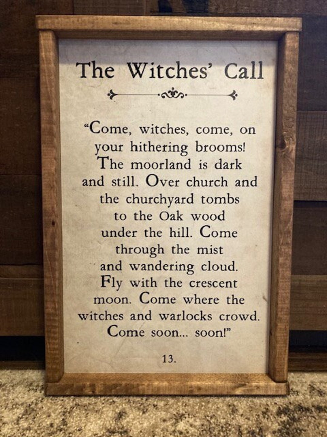 Halloween Sign "the Witches' Call" by October Road Designs - Etsy