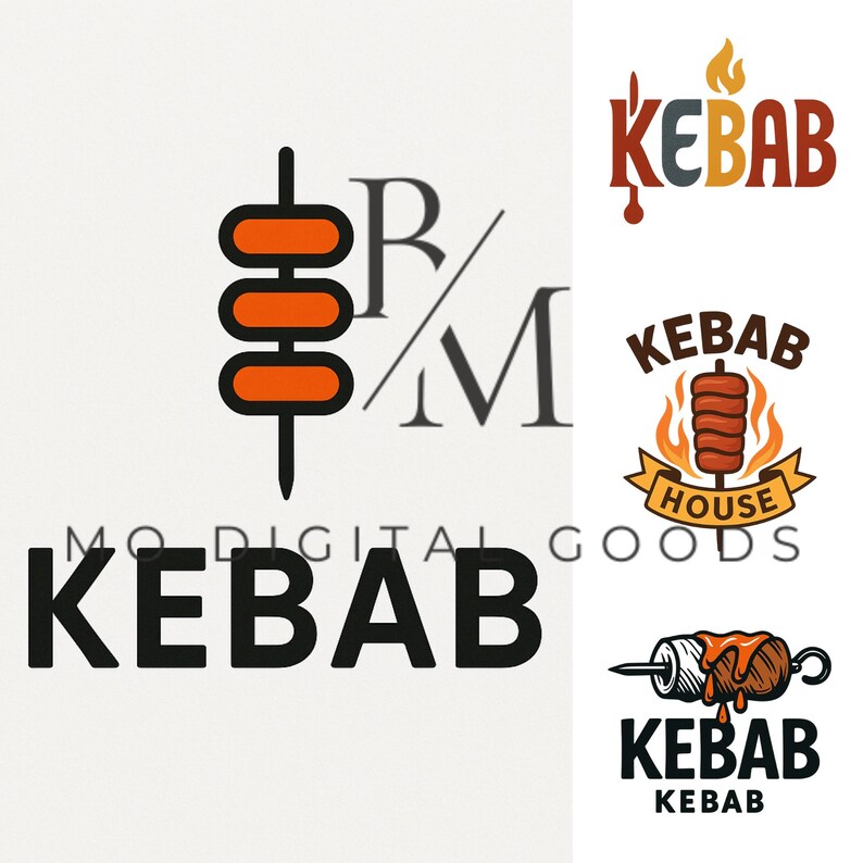 Kebab Logo Bundle: 35+ Grill & Shawarma Designs (SVG, PNG, JPG ...