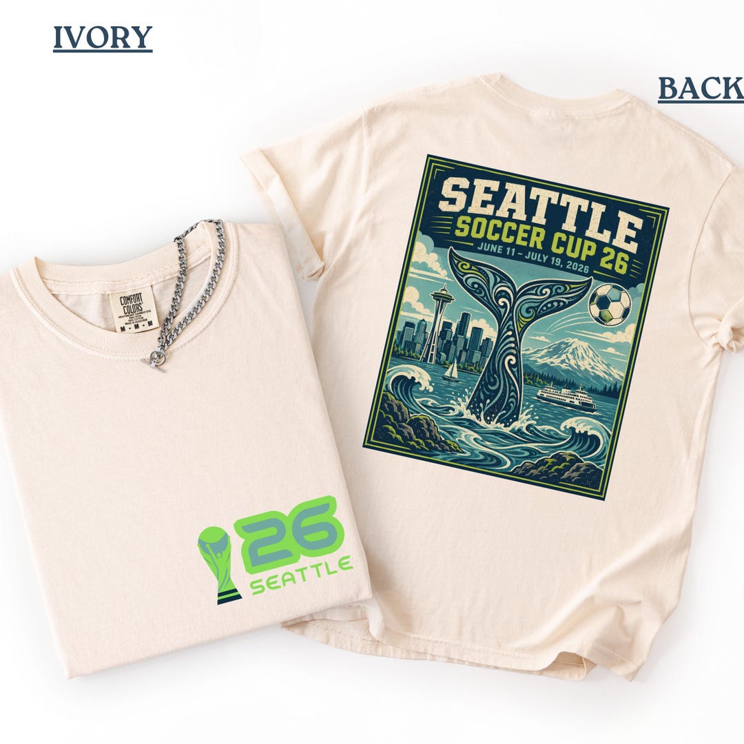 Seattle Soccer Cup 26 Host City T-shirt, Retro Seattle Game Day Fan Tee ...
