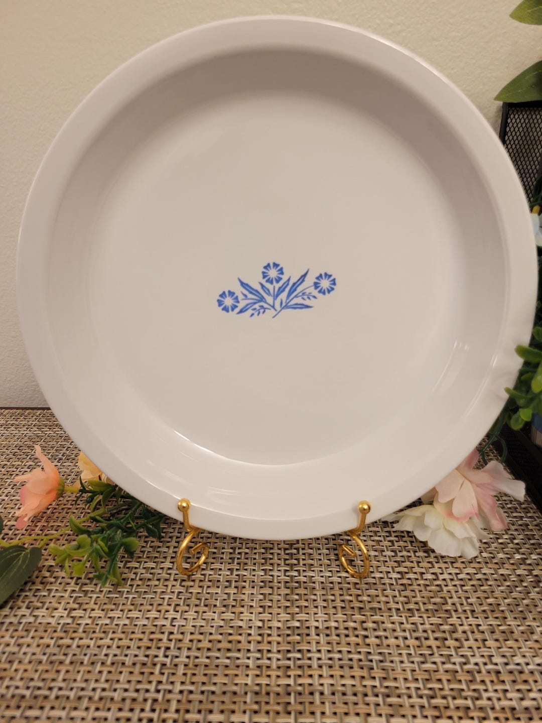 Vintage Corning Ware BLUE CORNFLOWER Pattern 9in Pie Plate P-309 - Etsy