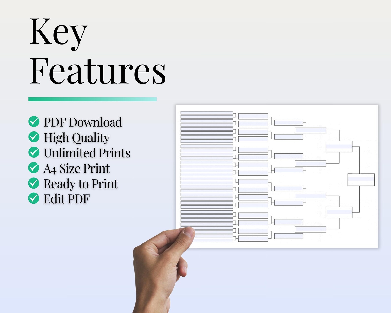 6 Generations Family Tree Chart Printable | Genealogy Pedigree Template ...
