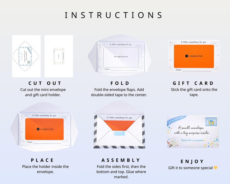 Mini Printable Amazon Gift Card Envelope | Small Amazon Gift Card ...