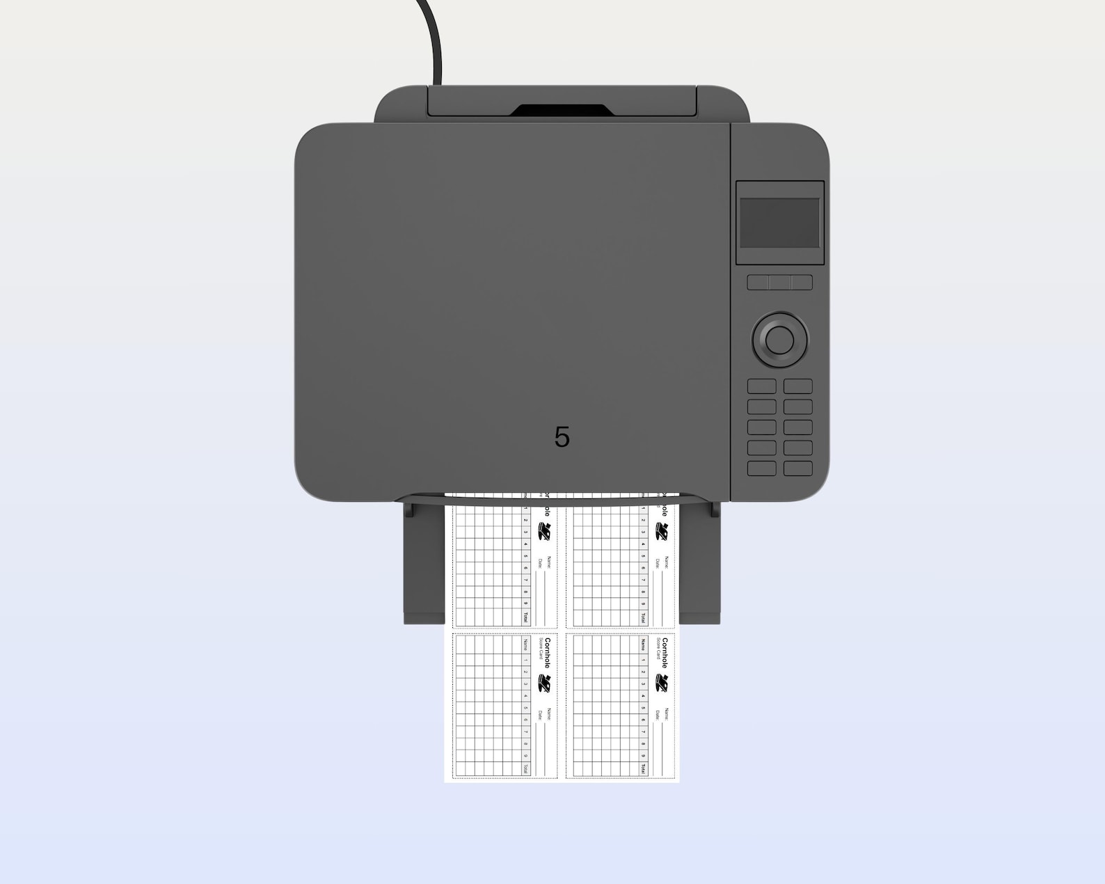 Printable Cornhole Score Card | Cornhole Bean Bag Toss Score Sheet ...