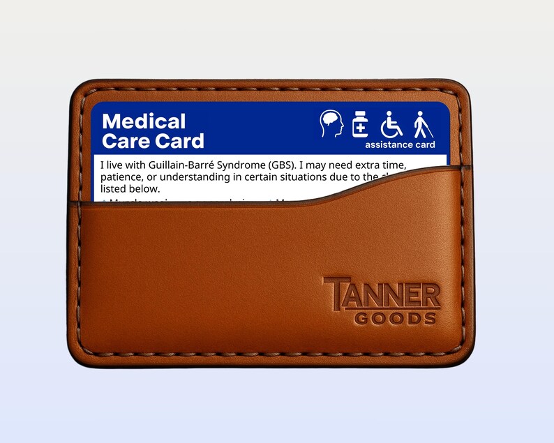 Guillain-barré Syndrome Medical Assistance Card – GBS Support Card ...