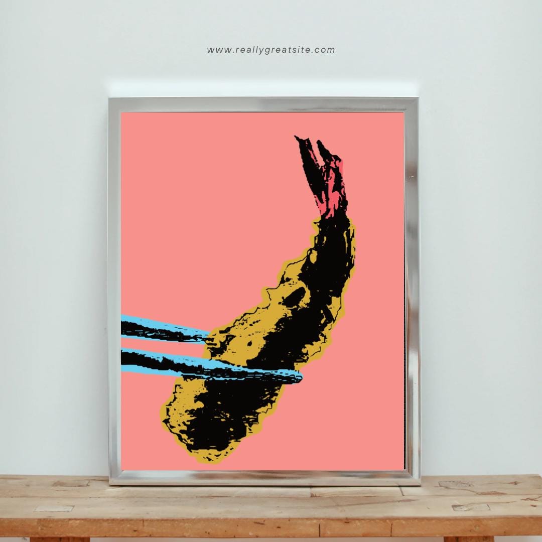 An Illustration of Crispy, Freshly Fried Shrimp. Looks Delicious ...