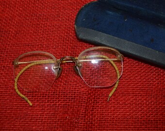 Half rim glasses | Etsy