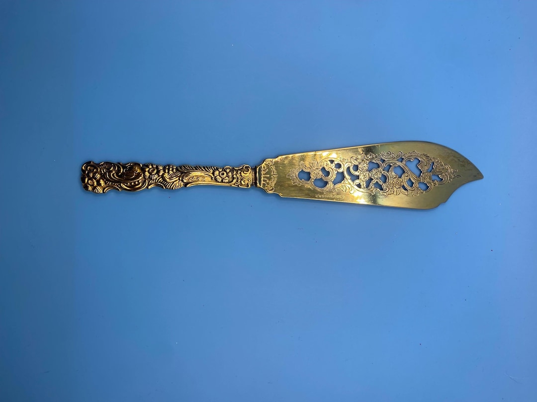 Silver Plate Ornate Cake Pie Knife, Nils Johan Extra Prima NS ALP ...