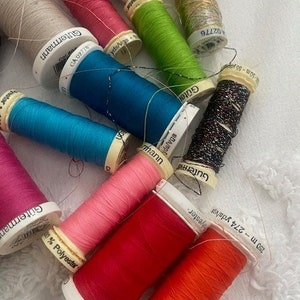 Gutermann German Assorted Thread, Lot of 21 Spools, Used, Sewing ...
