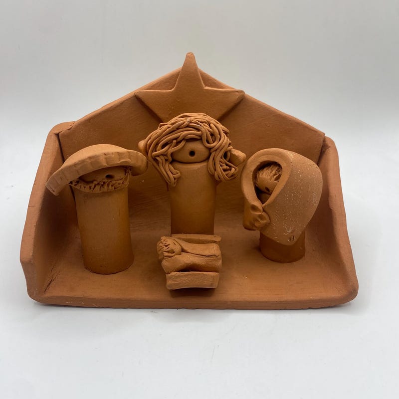 Terracotta Nativity - Etsy