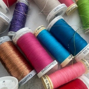 Gutermann German Assorted Thread, Lot of 21 Spools, Used, Sewing ...