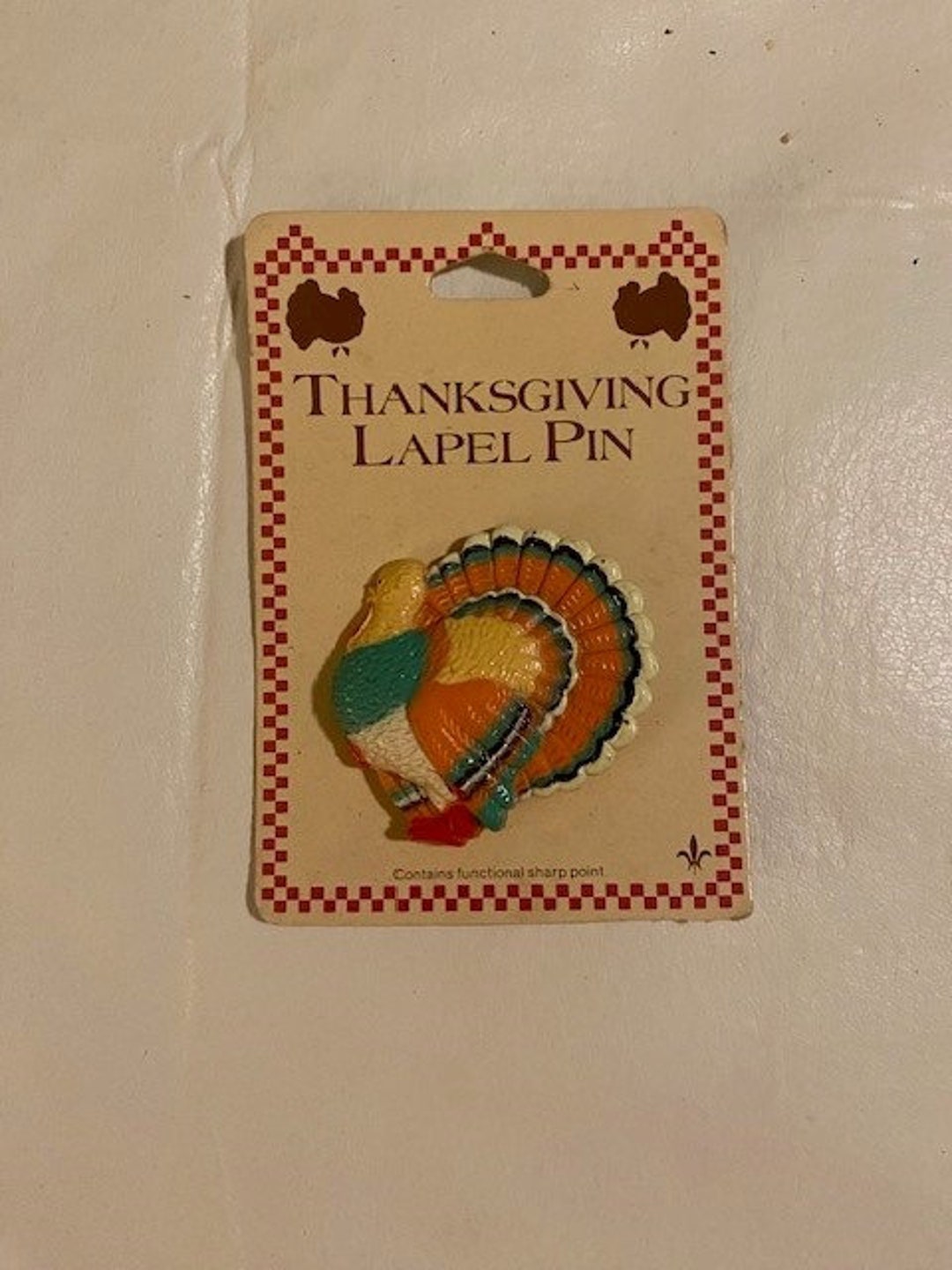 Vintage Thanksgiving Turkey Pin, Lapel Pin, Brooch, Holiday Pins, Turkey Tom, Vintage Brooch ...