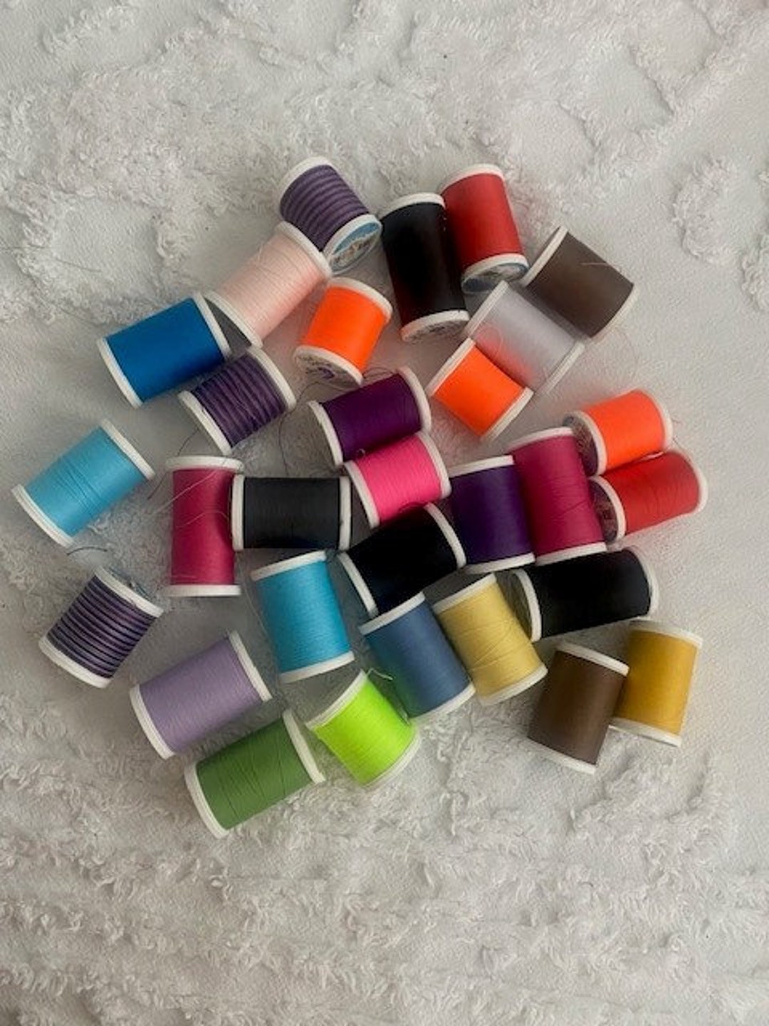 Dual Duty All Purpose Thread - LOT of 30 Assorted Colors, 22 New 8 Used ...