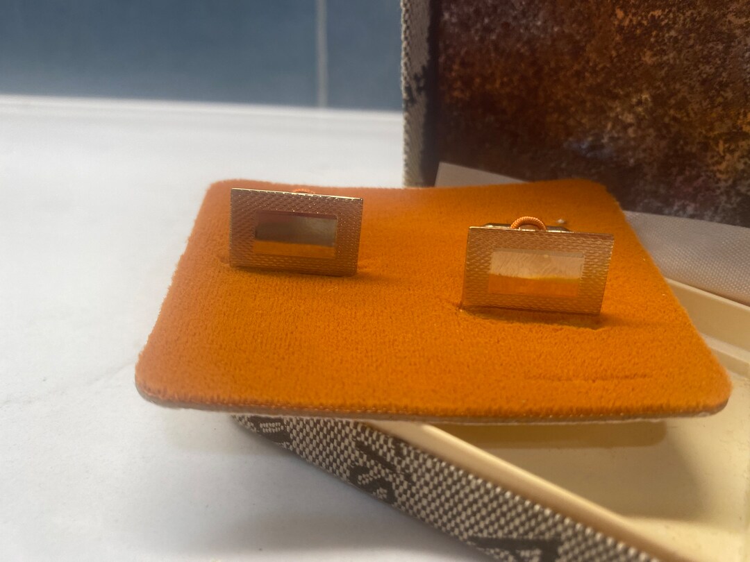 Vintage Dolan & Bullock Co. Gold Rectangle Cuff Links, Smooth ...