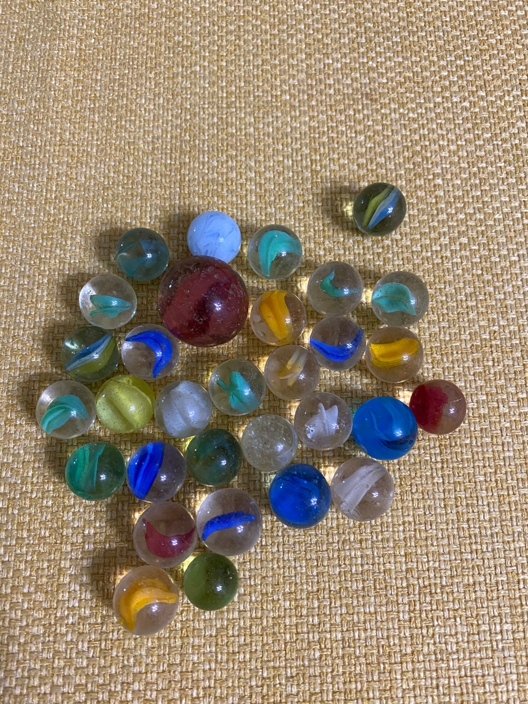 Vintage Marbles Cat's Eye Lot of 31, Games, Children's Toy, Mable ...