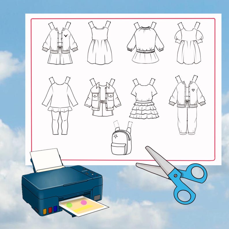Printable Paper Dolls Set – Dress up Activity for Girls (PDF) - Etsy