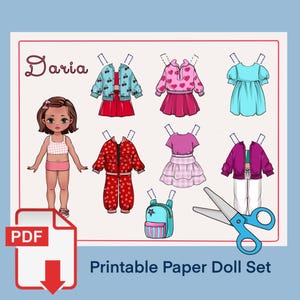 Printable Paper Dolls Set – Dress up Activity for Girls (PDF) - Etsy