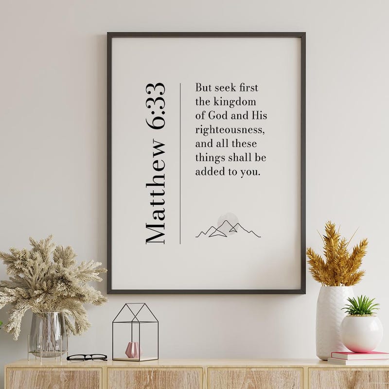 Matthew 6 33 - Etsy
