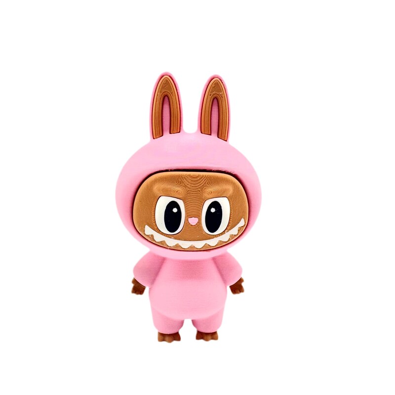 Pink and Yellow Labubu - Etsy