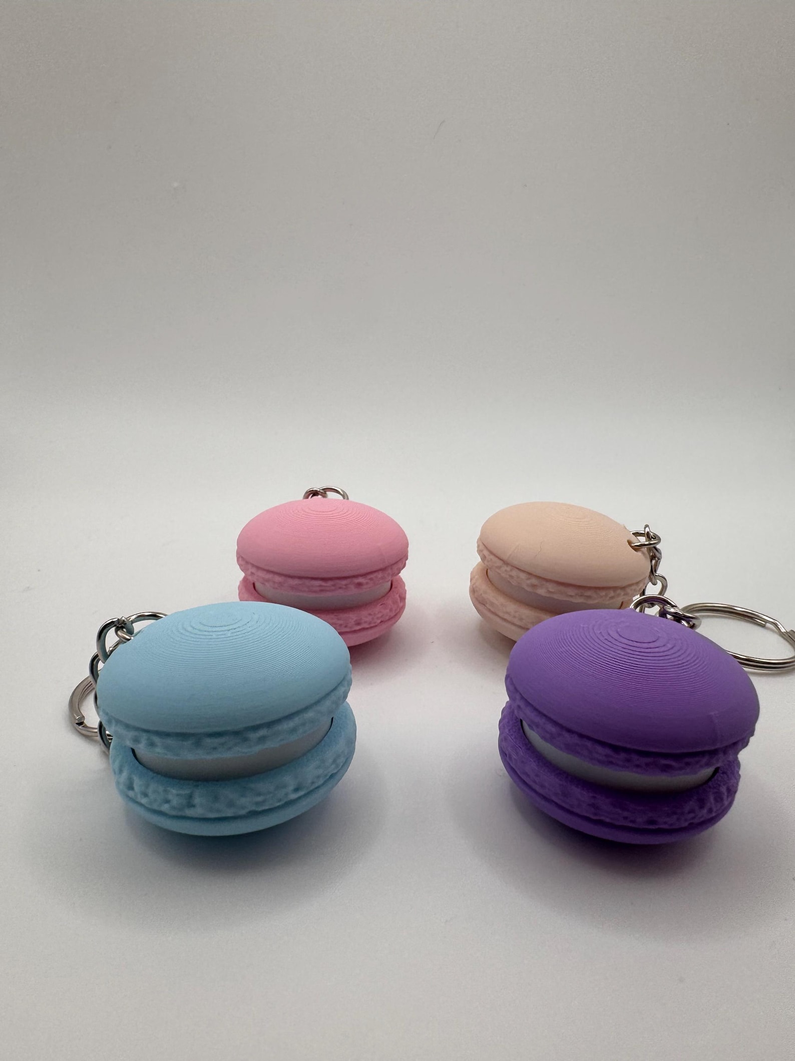 3D Printed Macarons Fidget Keychain Clicker Toy Party Favor Gift ...