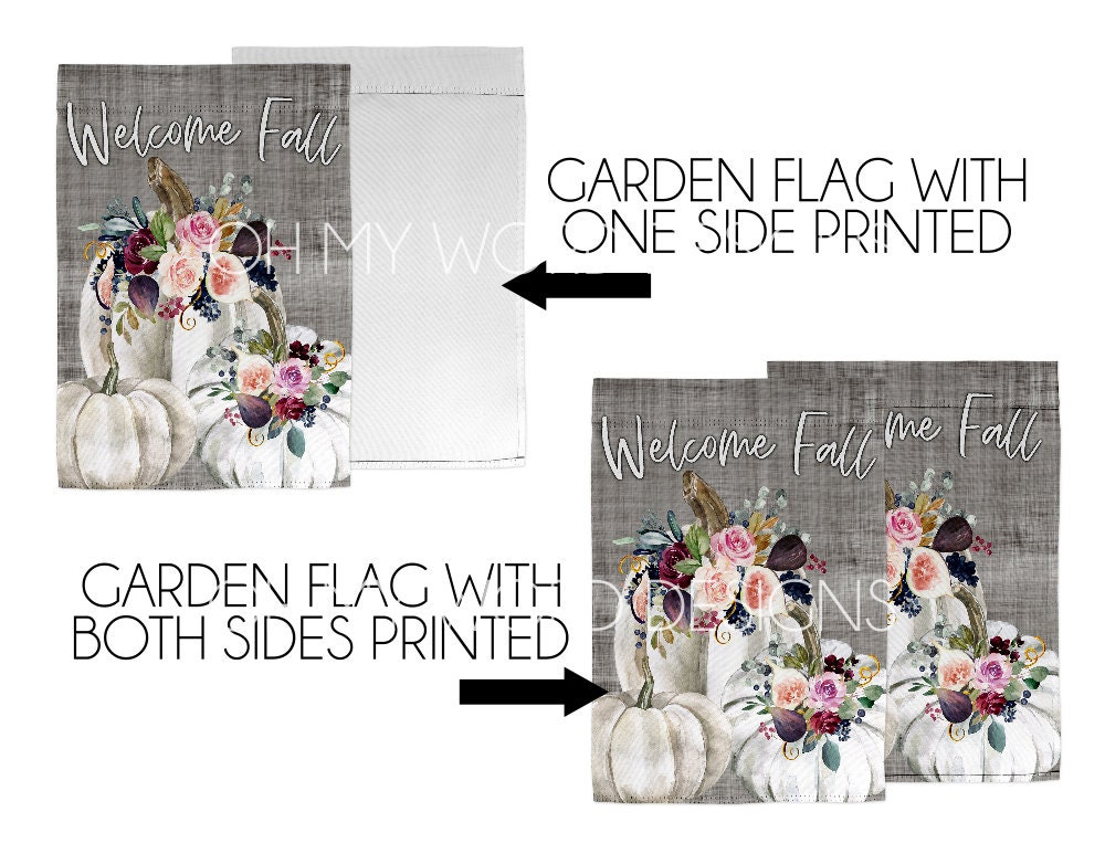 Fall Garden Flag-Welcome Flag-Welcome to our Home-Fall House | Etsy