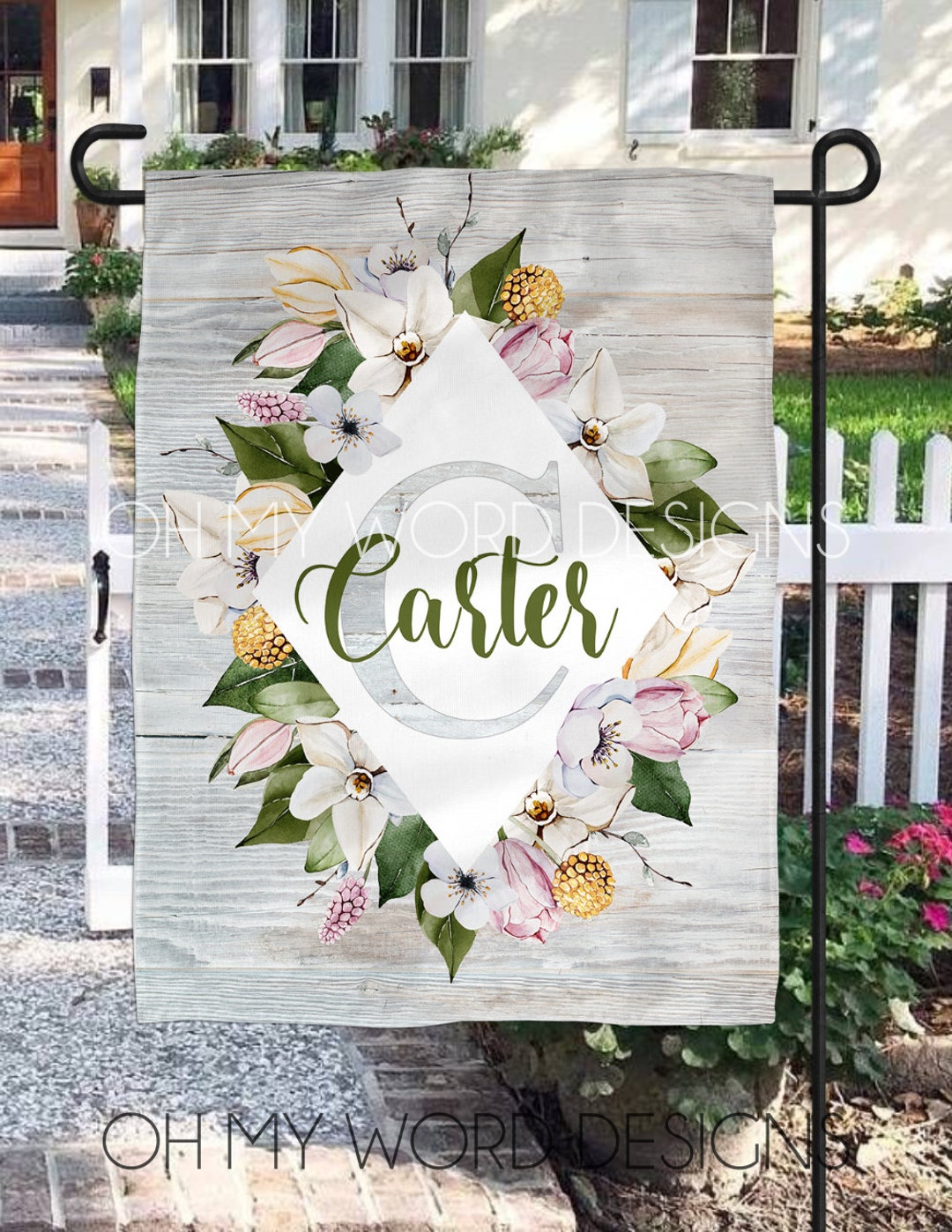 Personalized Garden Flag-spring Garden Flag-welcome Garden Flag ...