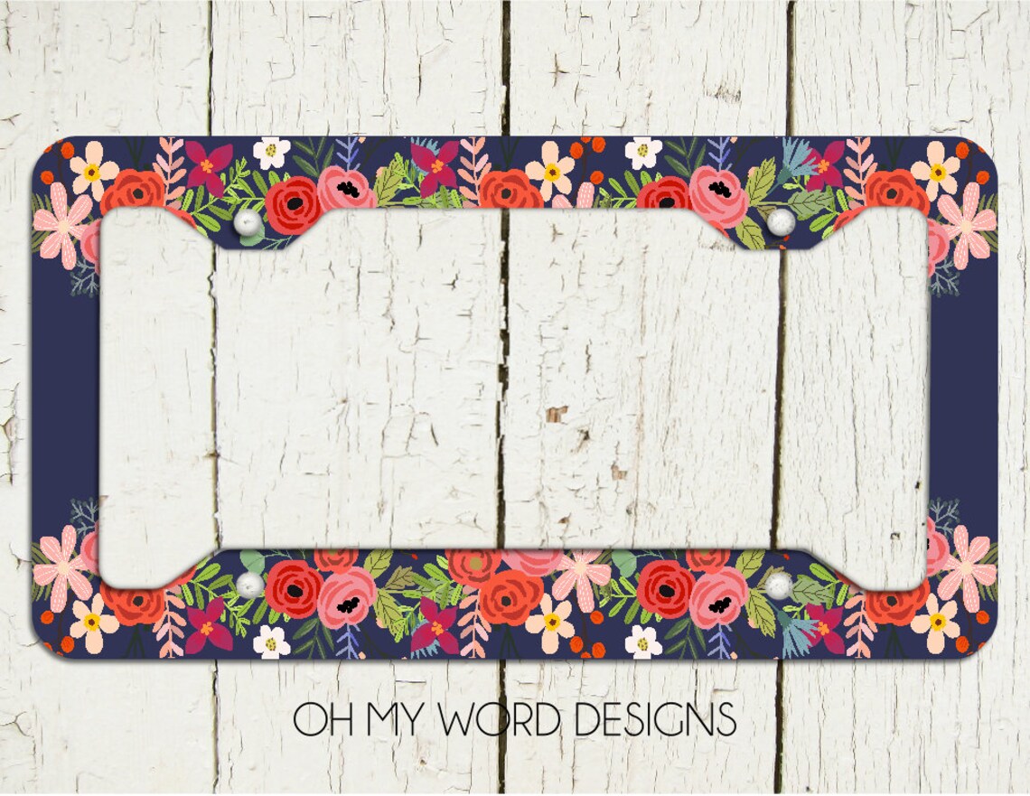 Personalized Car Tag-personalized License Plate-monogram Car - Etsy