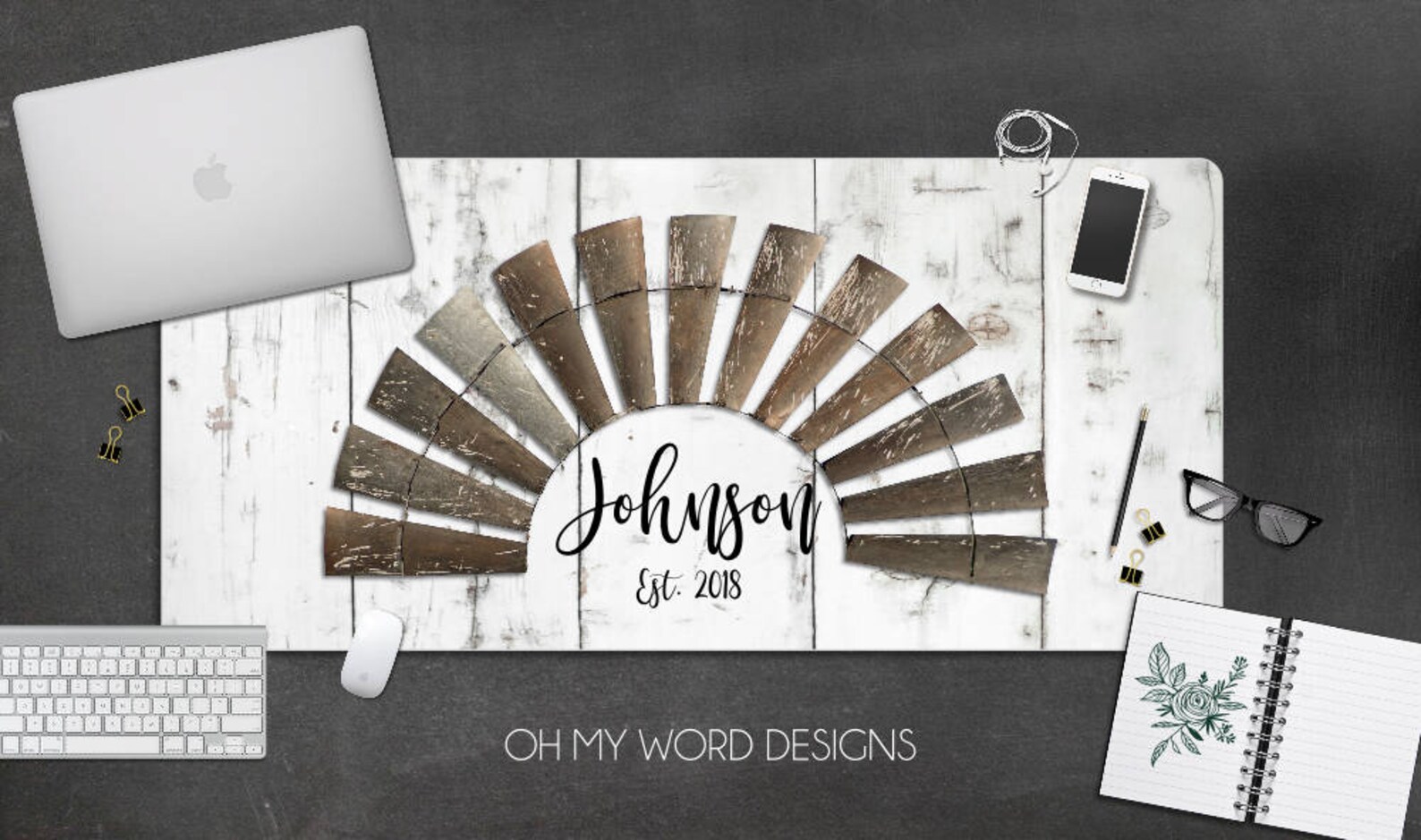 Personalized Desk Mat-desk Mat-over Sized Mouse Pad-neoprene | Etsy