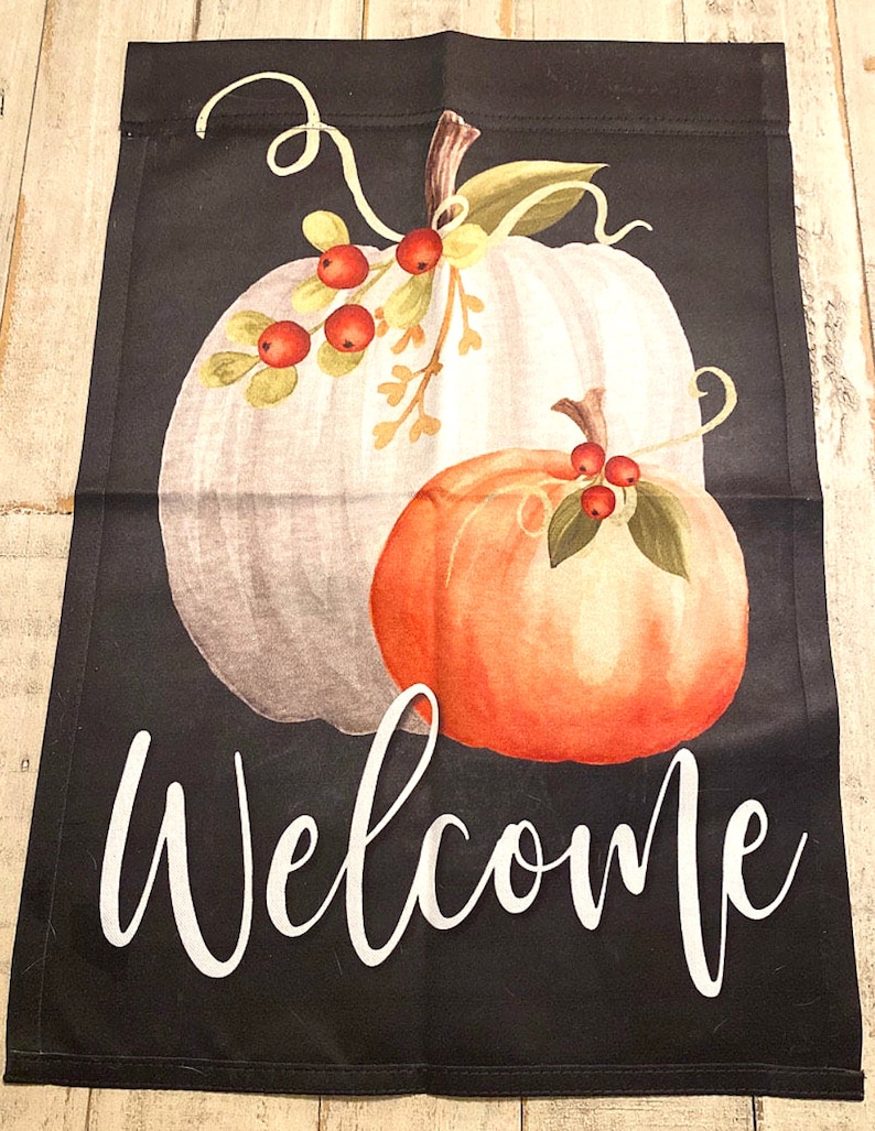 Personalized Garden Flag-welcome Fall Garden Flag-welcome - Etsy