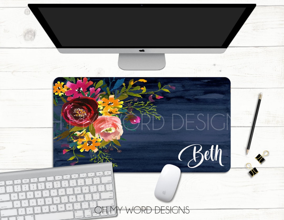 Personalized Desk Mat-desk Mat-over Sized Mouse Pad-neoprene Desk Mat ...