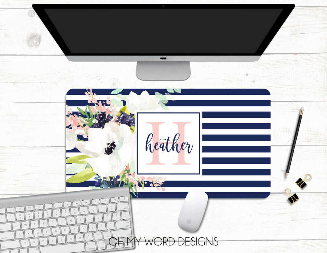 Over Sized Personalized Desk Mat-desk Mat-over Sized Mouse Pad-neoprene ...