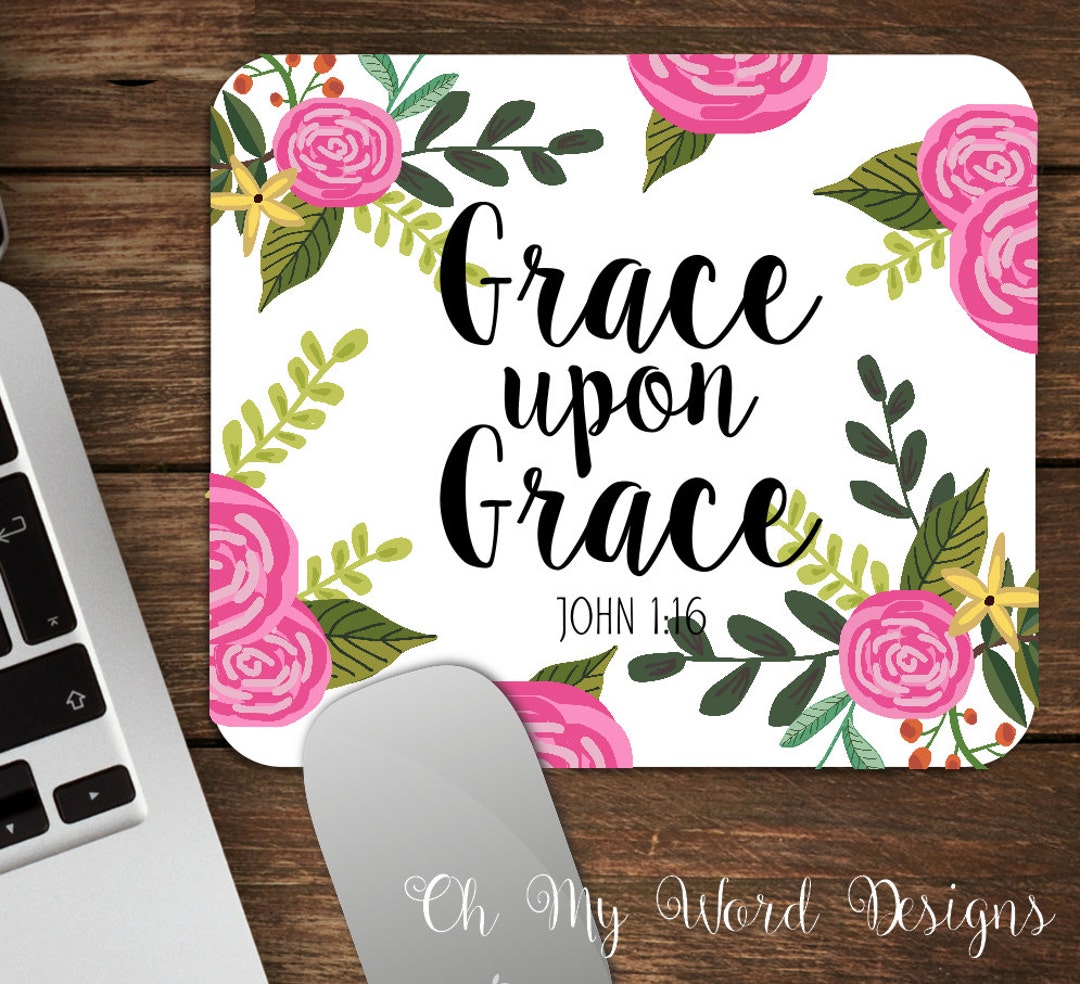 Scripture Mouse Pad-grace Upon Grace Mouse Pad-personalized Mouse Pad ...