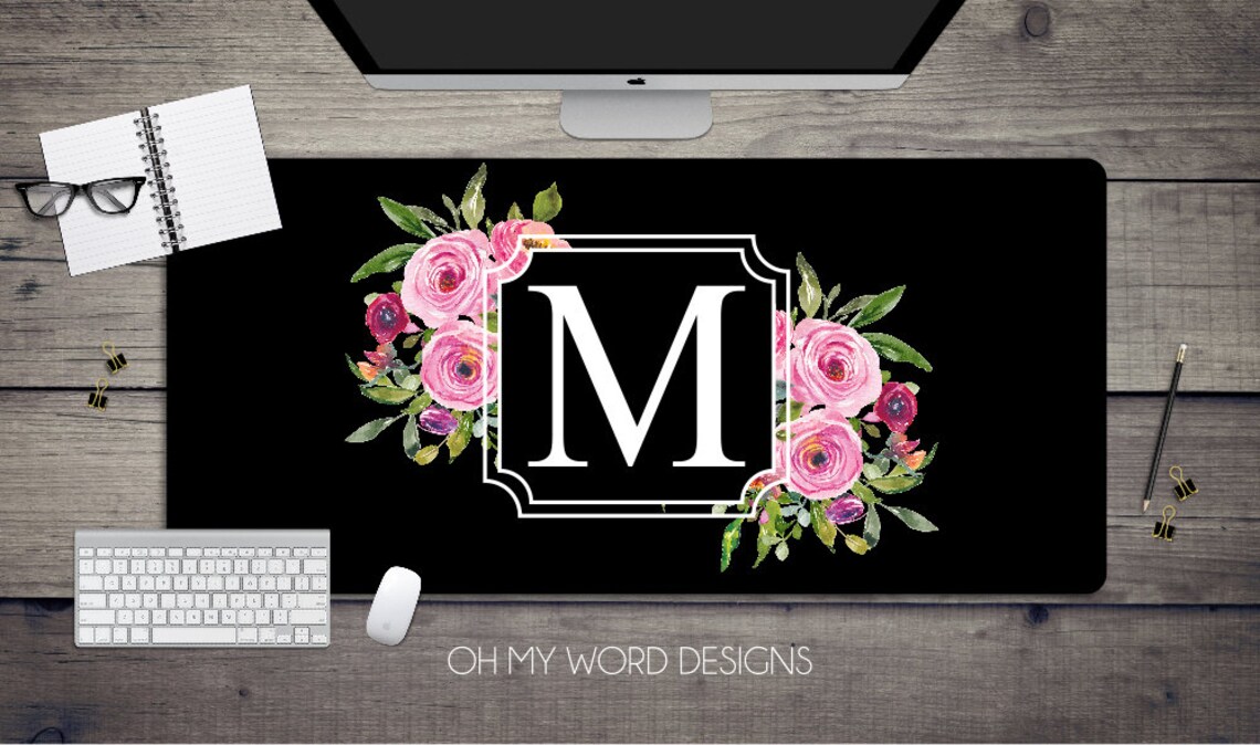 Personalized Desk Mat-Desk Mat-Over Sized Mouse Pad-Neoprene | Etsy