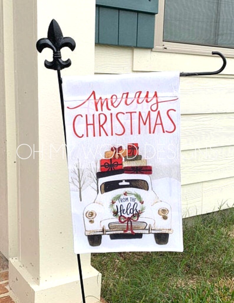 Personalized Garden Flag-christmas Garden Flag-welcome | Etsy