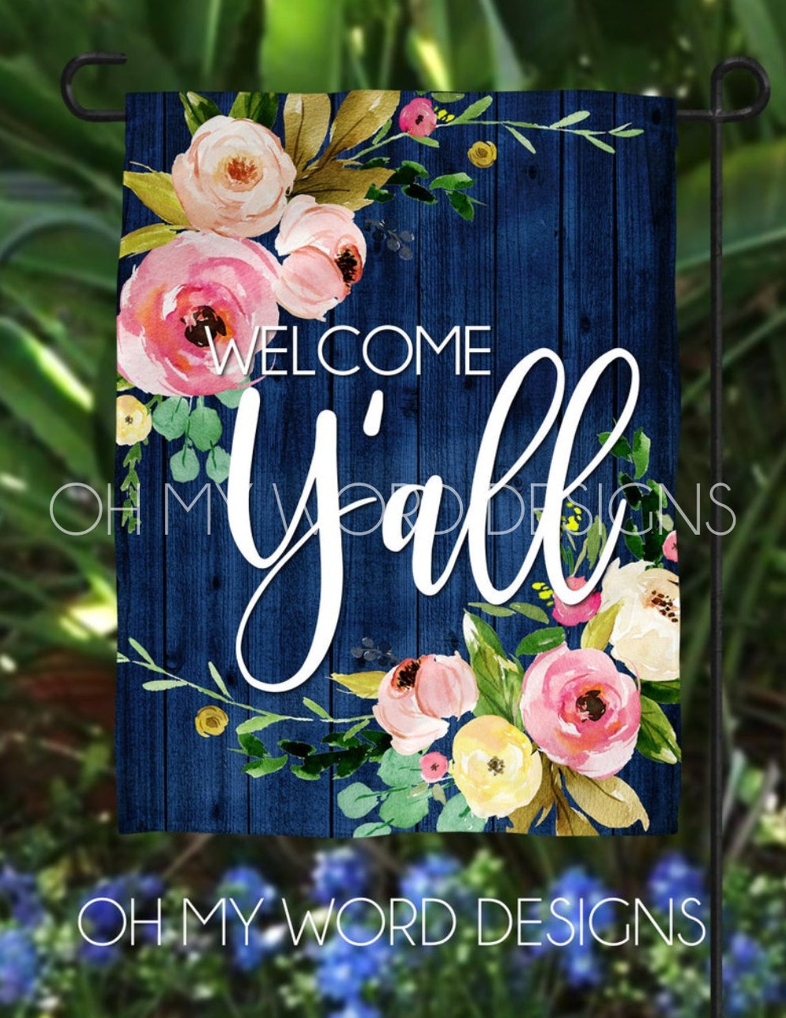 Personalized Garden Flag-welcome Flag-welcome Friends-cottage - Etsy