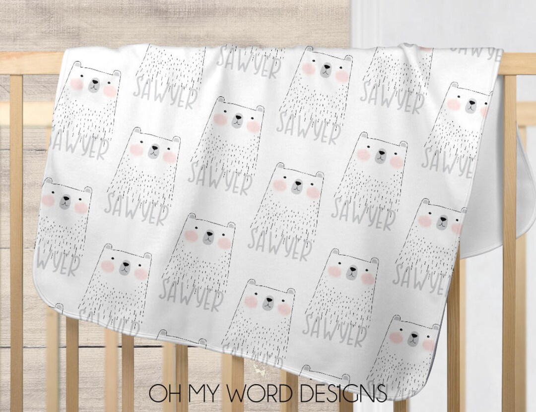 Personalized Baby Blanket-fleece Baby Blanket-monogram Baby Blanket ...